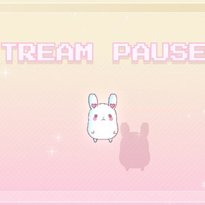 Animated Kawaii Bunny Twitch Screens | Animated Twitch Stream Screens ...