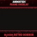 Animated Horror Twitch Screen Overlay Retro Horror Movie Halloween ...