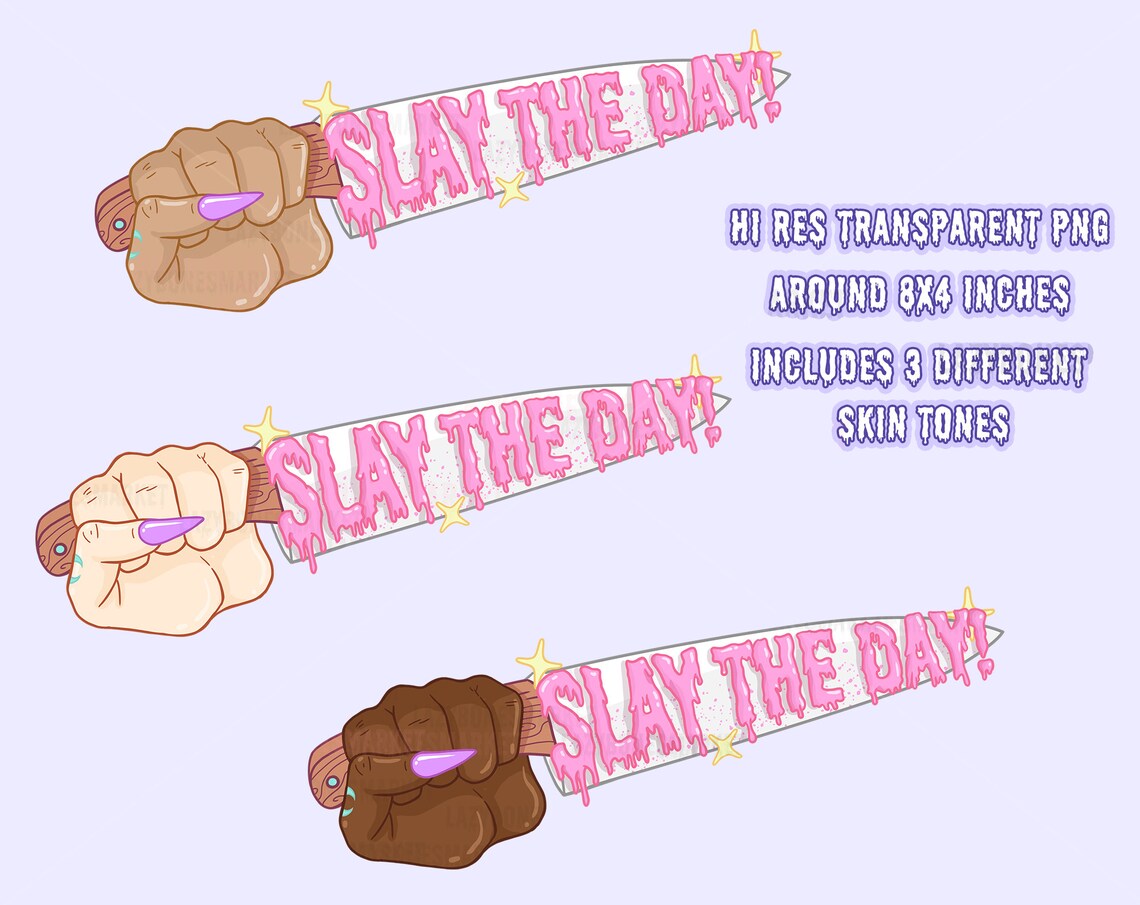 Slay the Day Pastel Printable Planner Sticker Spooky Cute - Etsy UK