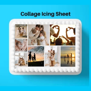 Collage Icing Sheet, Edible Photos, Edible Images, Edible Cake Toppers ...