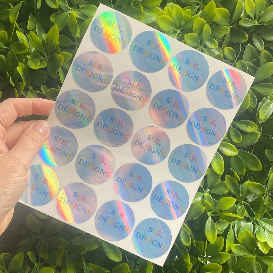 Logo Stickers, Holographic Logo Stickers, Business Stickers, Sticker ...
