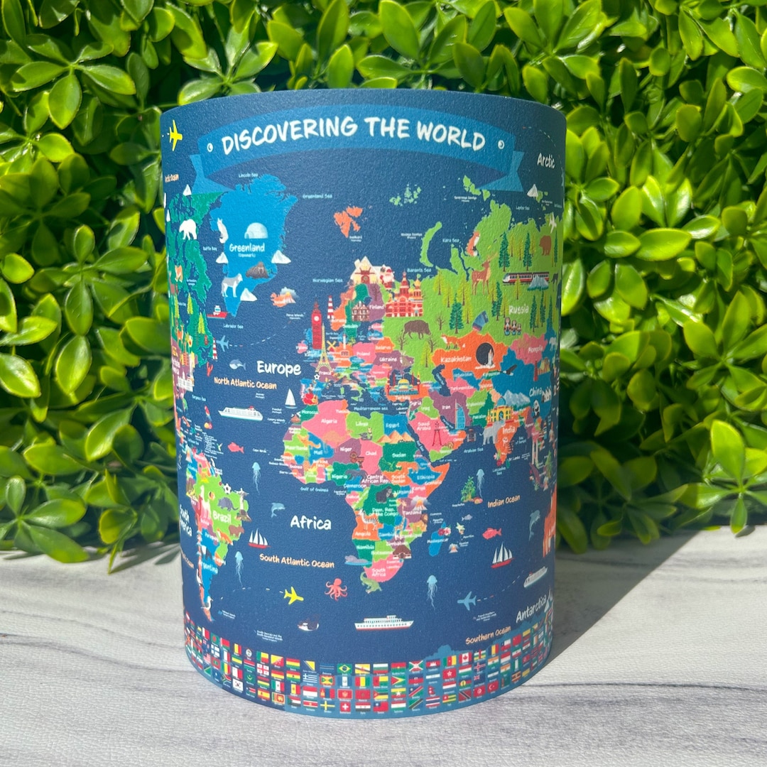 Edible World Map, Icing Sheet, Edible Cake Decorations, Icing Wrap ...