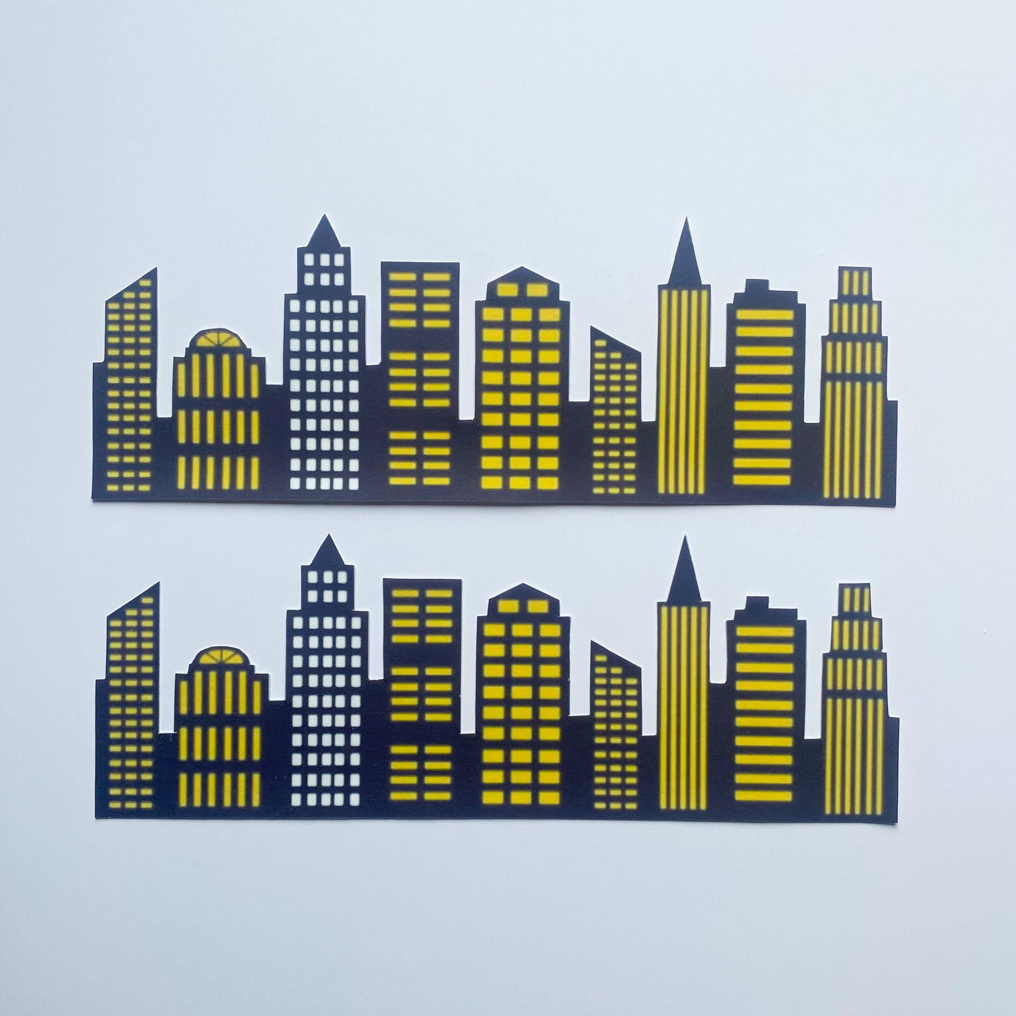 Edible Comic Skyline, Edible Skyline Silhouette, Skyline Icing Sheet ...