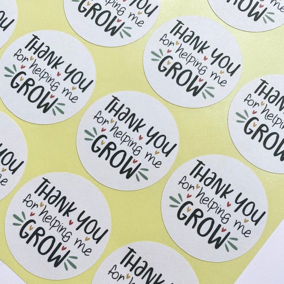 Thank You Teacher Stickers Thank You Teacher Teacher Gifts - Etsy