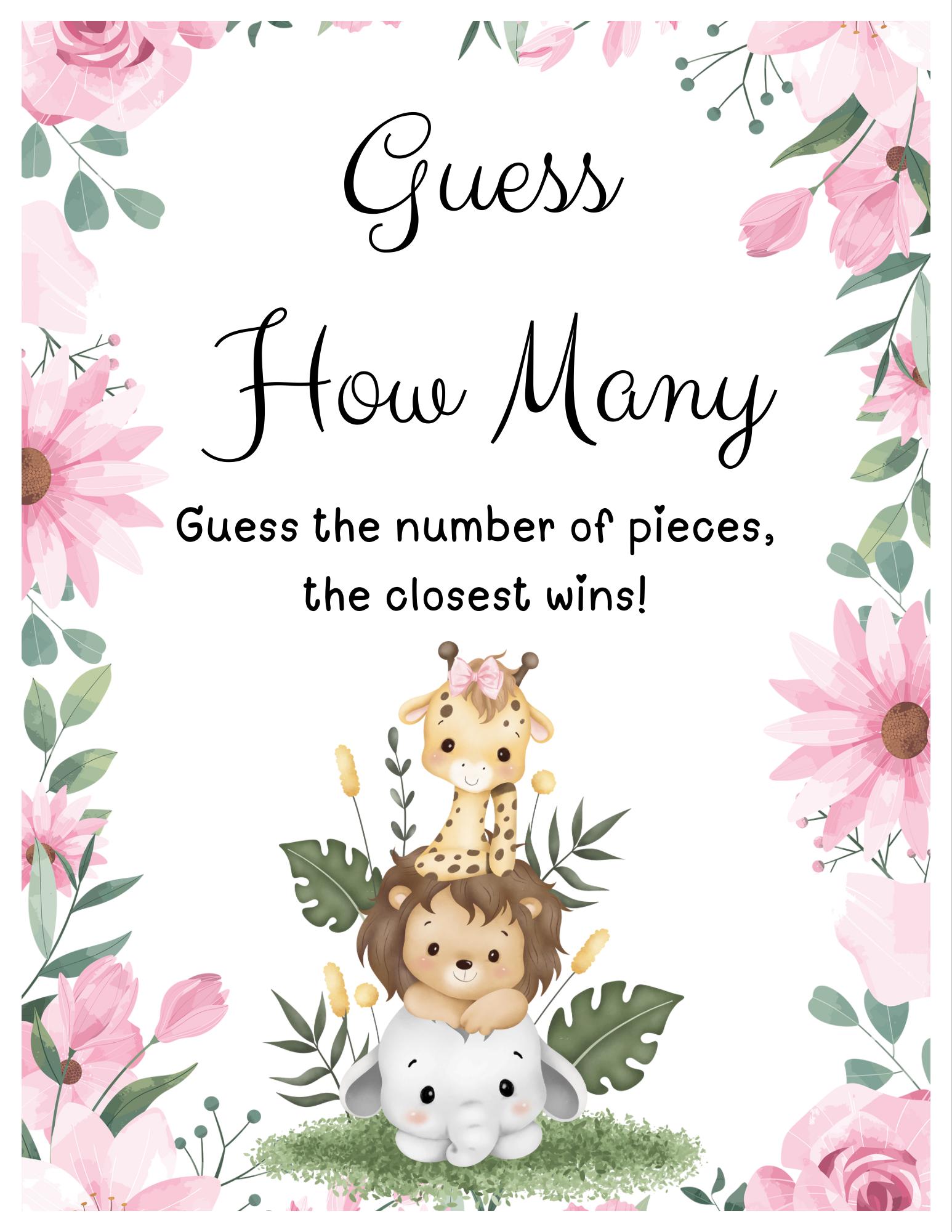 Baby Shower Games and Table Signs for Party Png Digital Down - Etsy