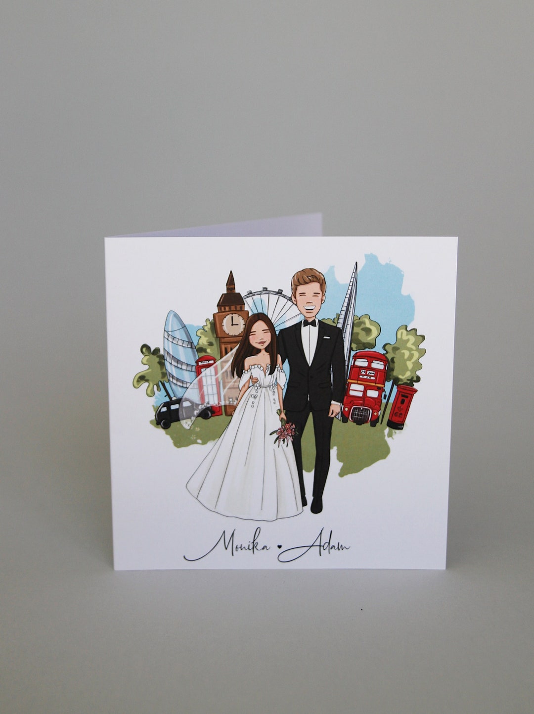Wedding Invites, Personalised Wedding Invitation, Illustrated Wedding ...