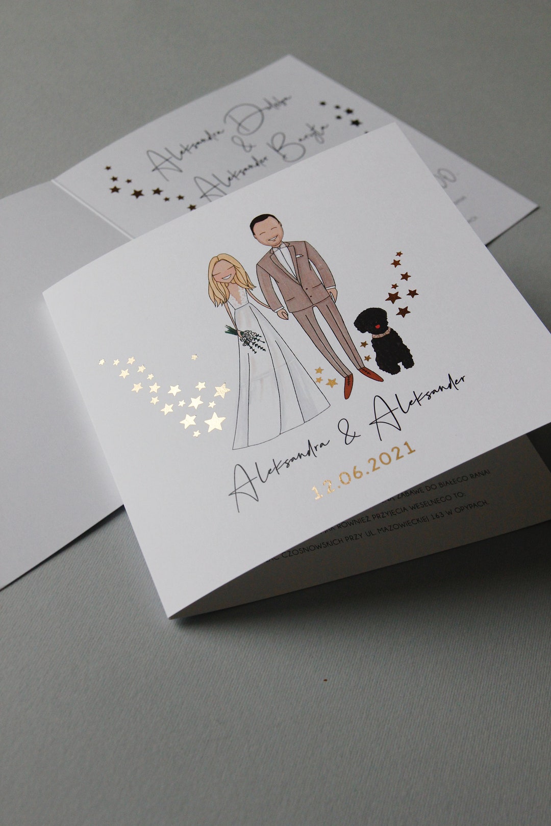Wedding Invites, Personalised Wedding Invitation, Illustrated Wedding ...