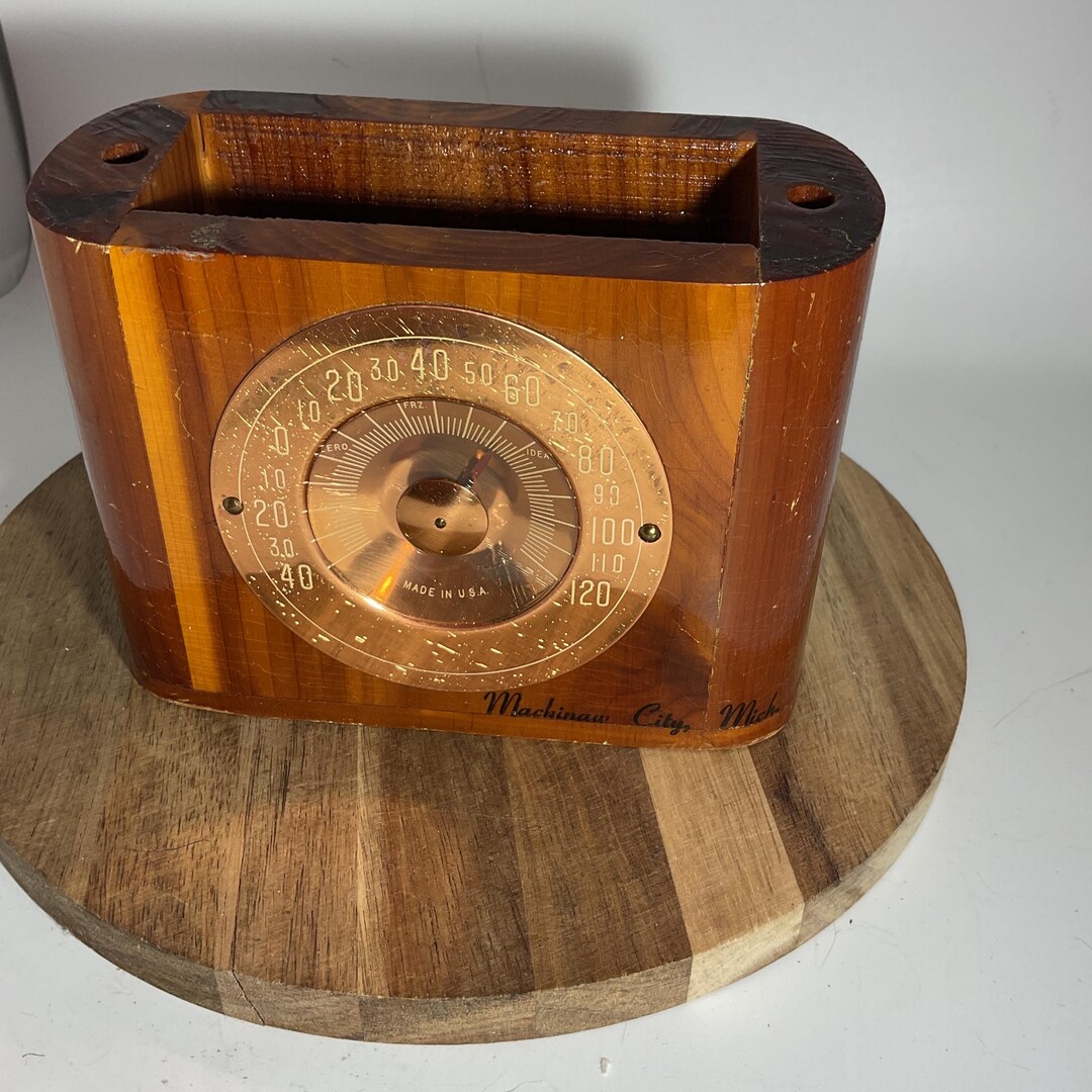 Mackinaw City, Michigan Wooden Desk Organizer Souvenir 4” (D) - Etsy