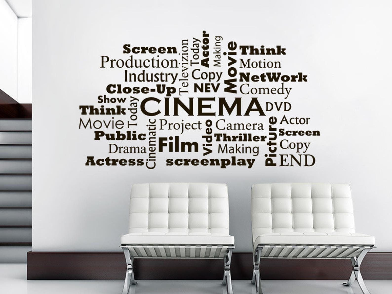 Cinema Wall Decal Film Wall Art Gifts for Film Students | Etsy India