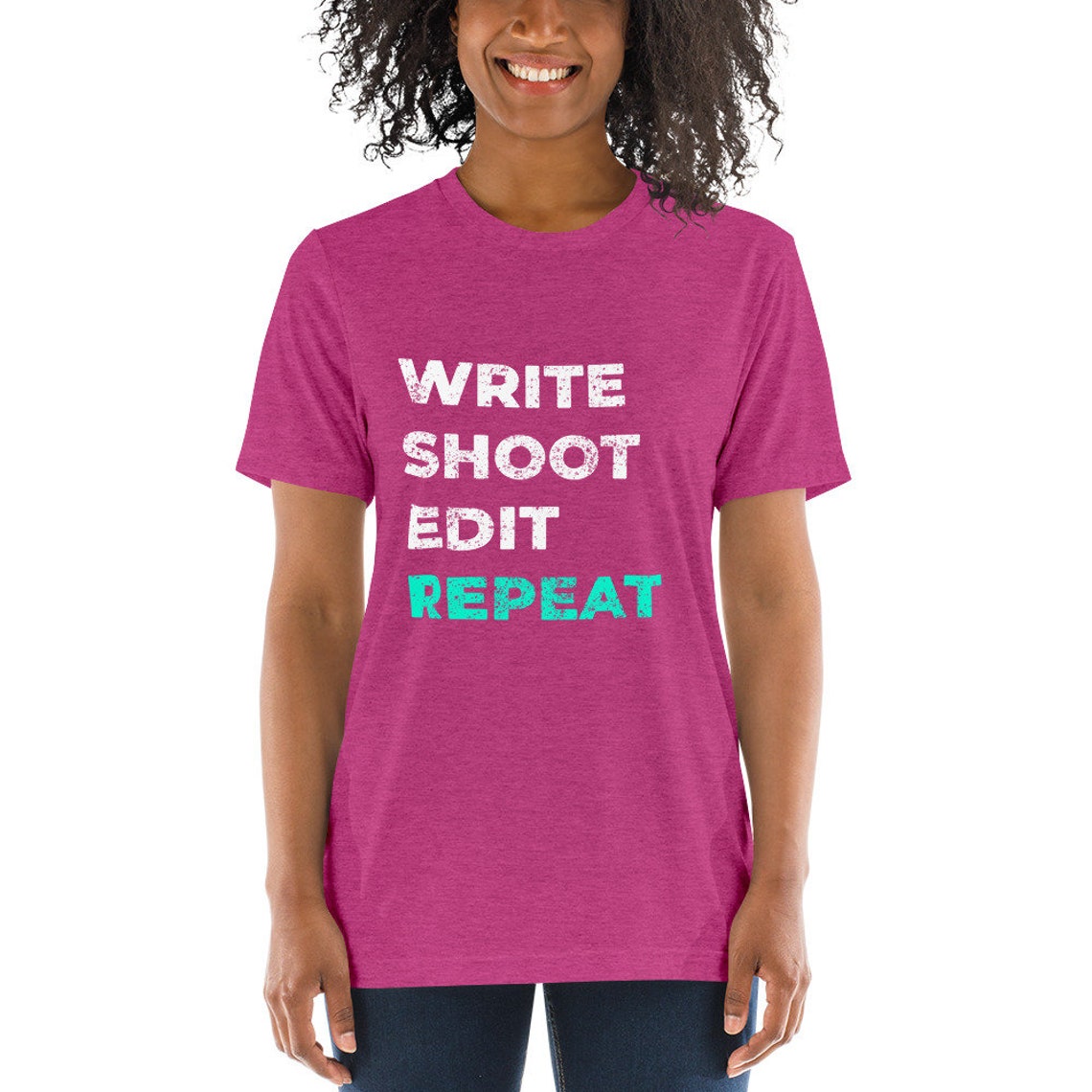 Filmmaker Gift Write Shoot Edit Repeat Filmmaker T-shirt - Etsy