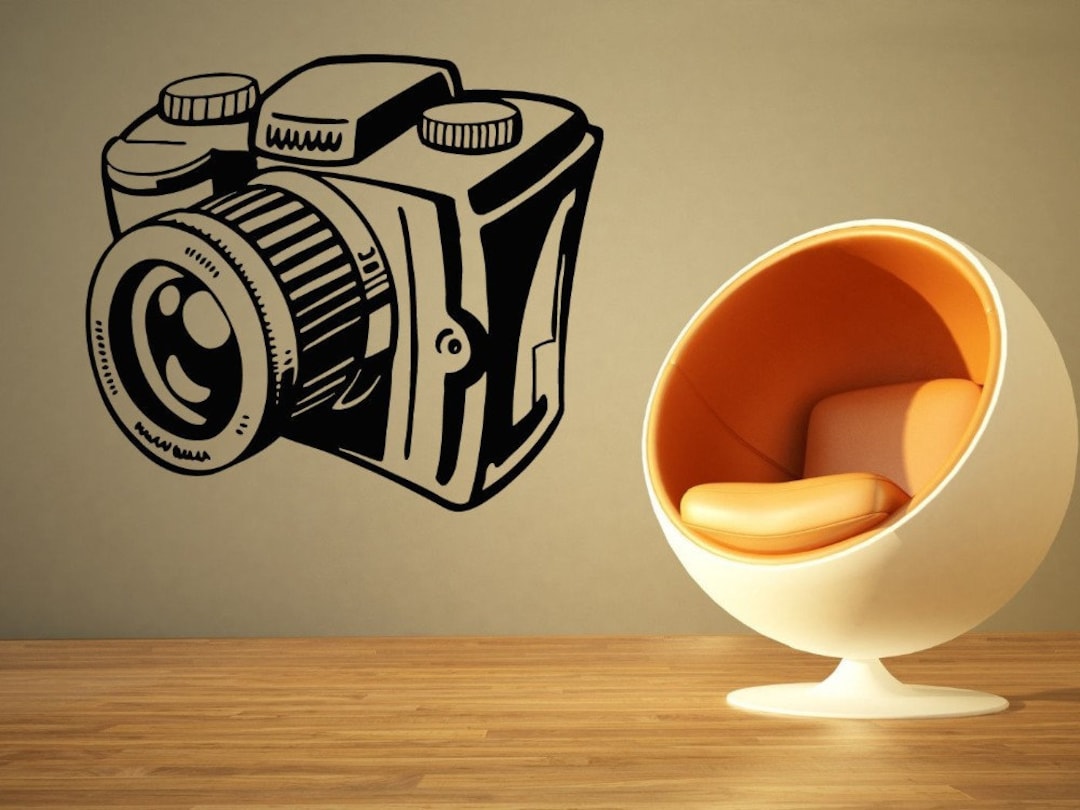 Camera Wall Decal, Photo Wall Sticker, Gifts for Photo Students ...