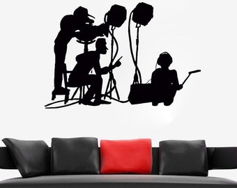 Cinema Wall Decal Movie Film Tape Poster Home Theater Action - Etsy
