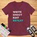 Filmmaker Gift, Write Shoot Edit Repeat | Filmmaker T-shirt, Writer ...