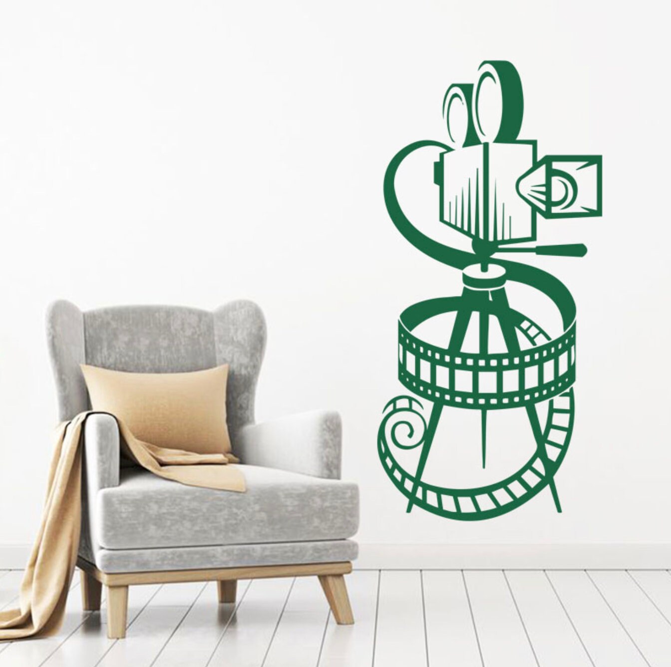 Cinema Wall Decal, Film Wall Sticker, Gifts for Film Students ...