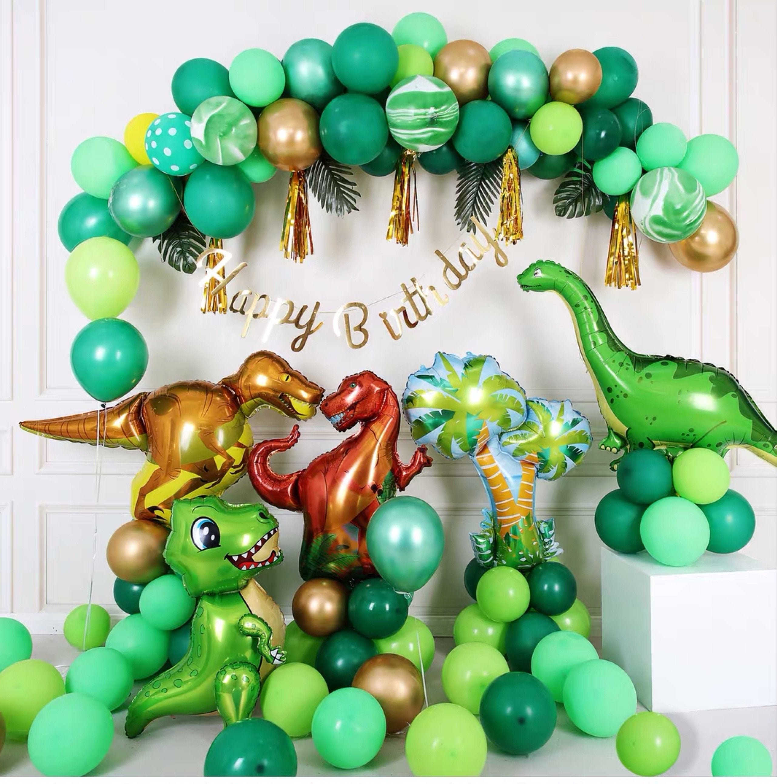 Dinosaur Birthday Party Decorations Dinosaur Balloons Set Boys - Etsy