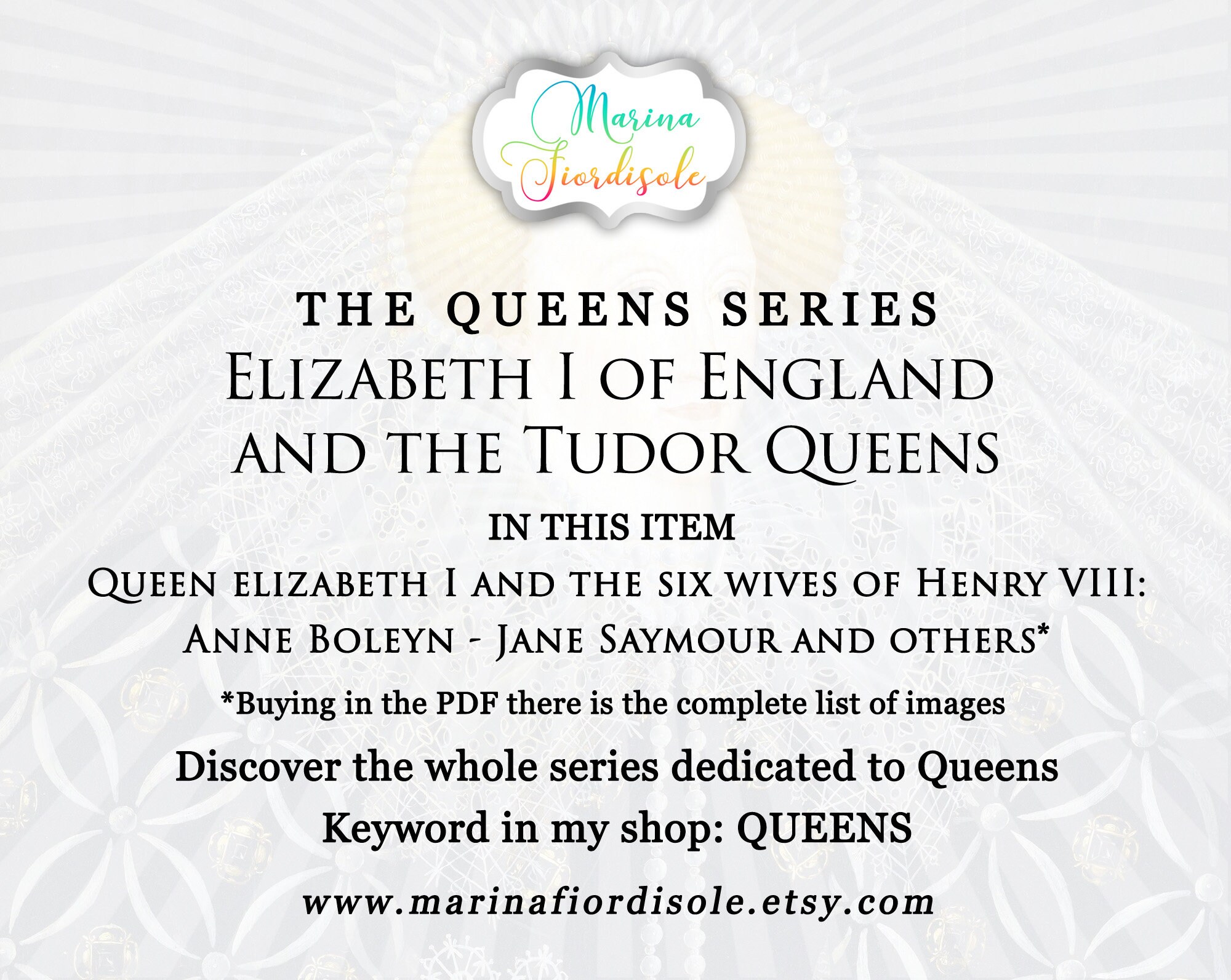 The Queens Elizabeth I and the Tudor ATC Digital Collage Sheet - Etsy