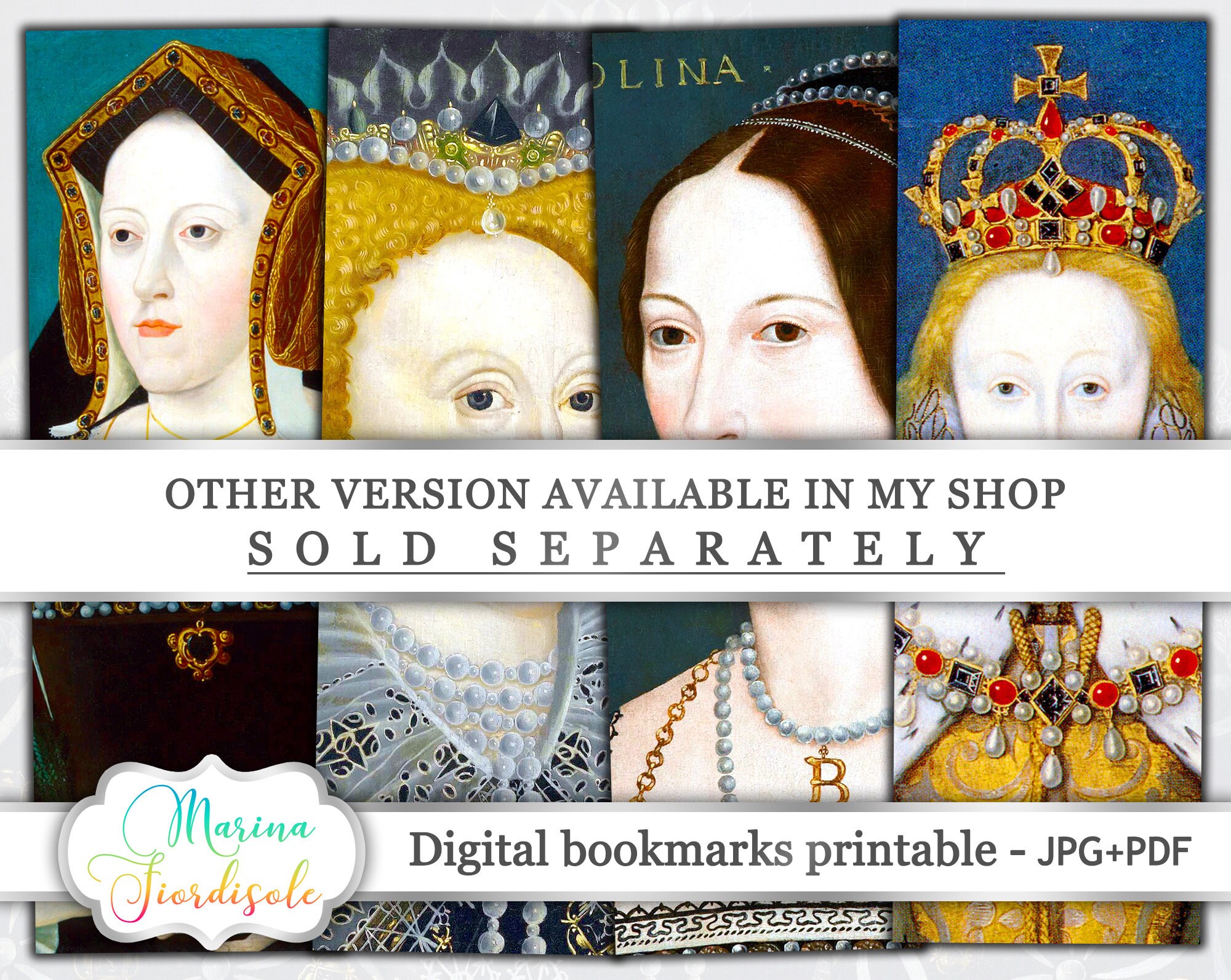 The Queens Elizabeth I and the Tudor ATC Digital Collage Sheet - Etsy