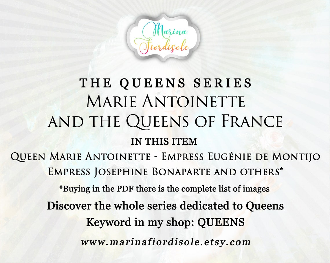 Printable Bookmarks Marie Antoinette and the Queens of France - Etsy