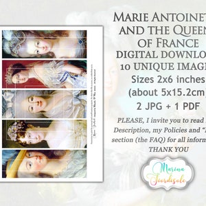 Printable Bookmarks Marie Antoinette and the Queens of France - Etsy
