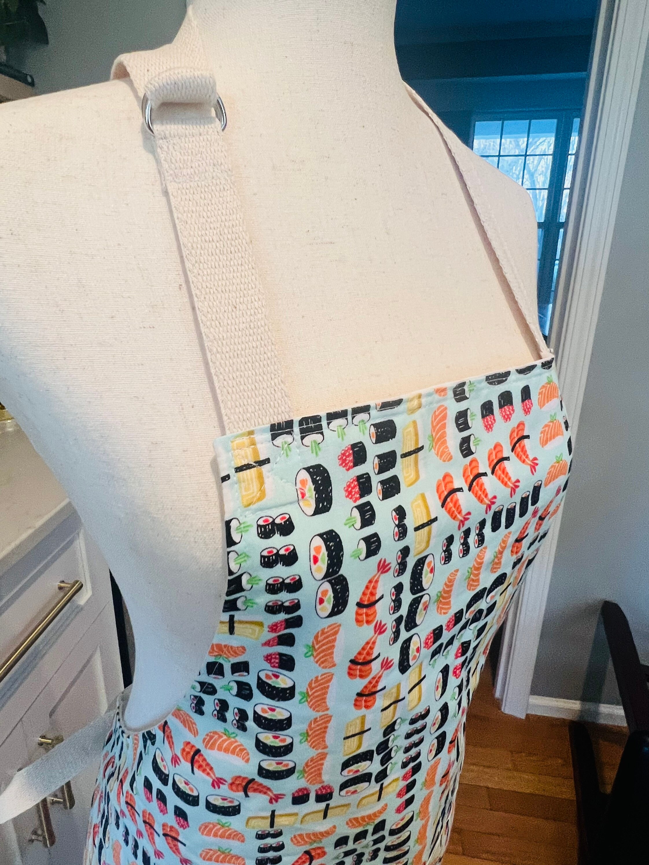 The Funnest Sushi Apron - Etsy