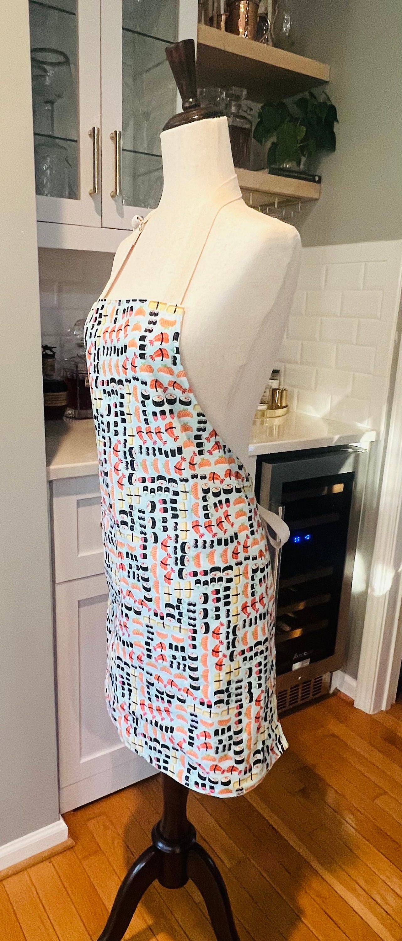 The Funnest Sushi Apron - Etsy