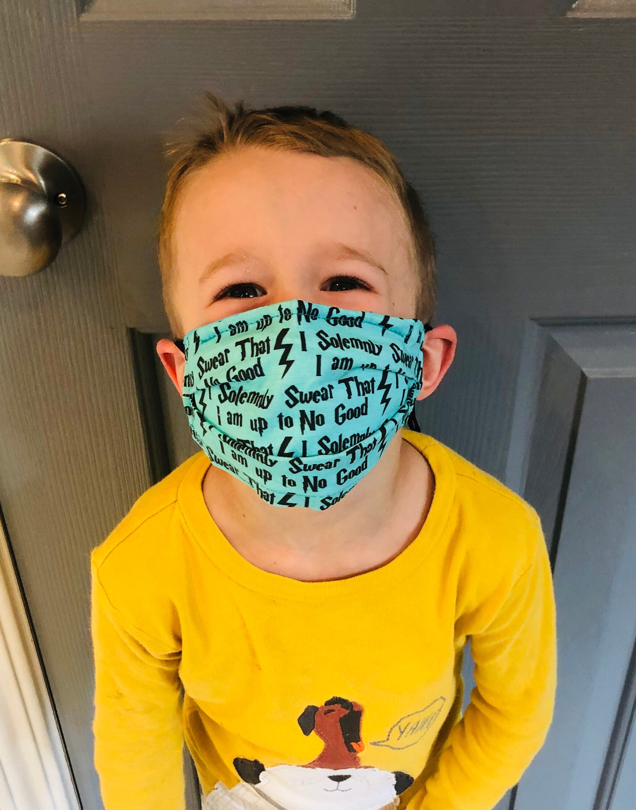 Snitch Mask: Reuseable Face Mask with adjustable straps and | Etsy