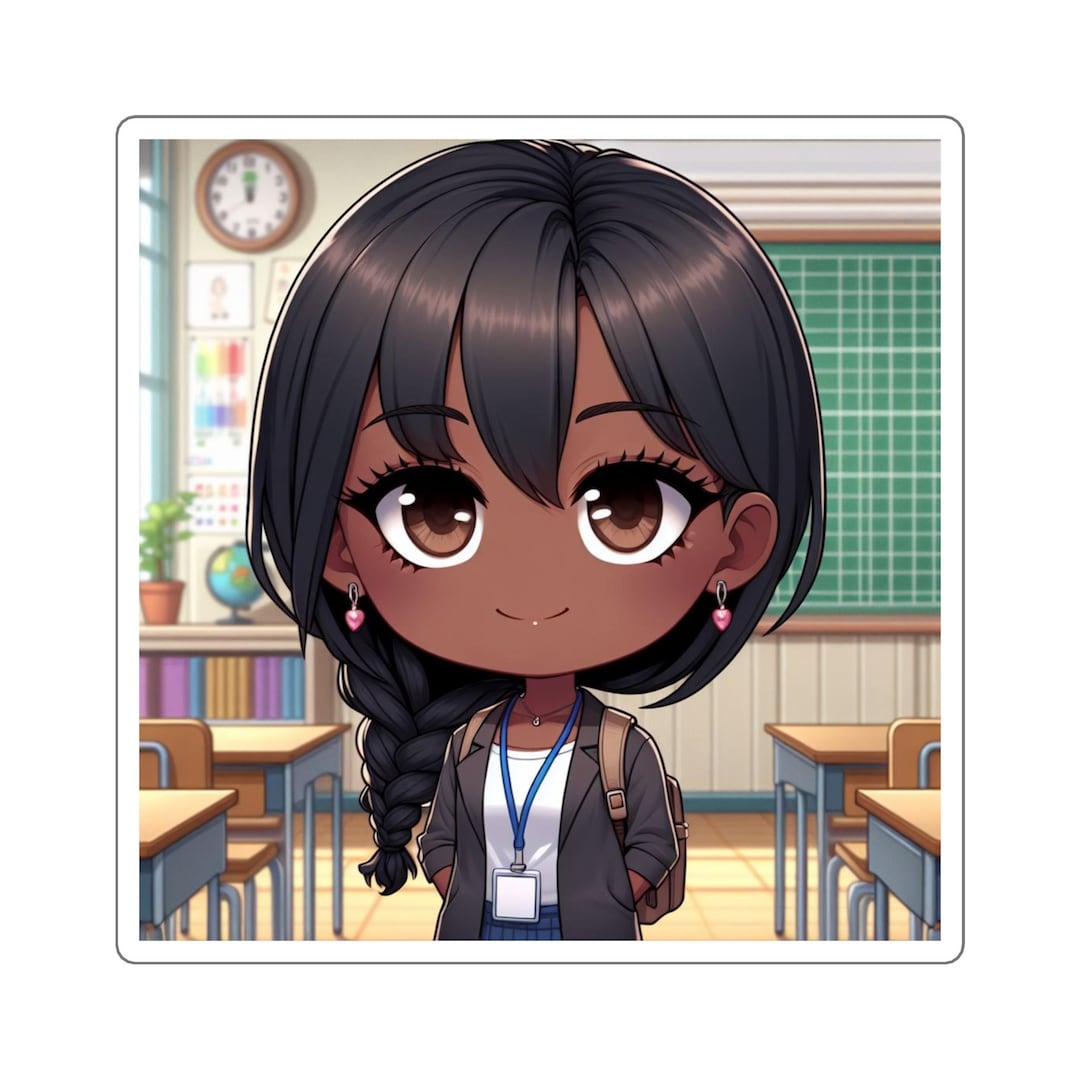 Teacher Chibi Sticker - Etsy