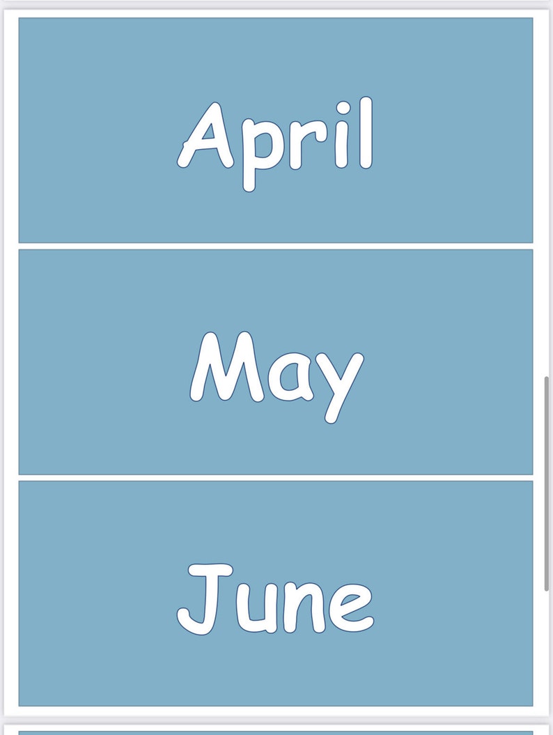 Blue Boho Classroom Decor Set Includes: calendar set | Etsy