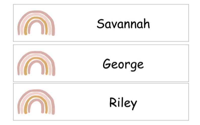 Boho Rainbow Digital Classroom Decor Calendar Learning - Etsy