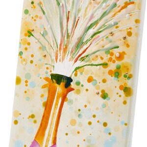 Hand Painted Flat Candle | Popping Champagne Celebration | Small Unique ...