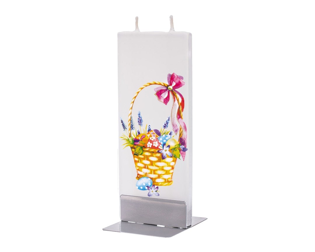 Handmade Flat Candle | Easter Basket Gift | Small Unique Gift | Easter ...
