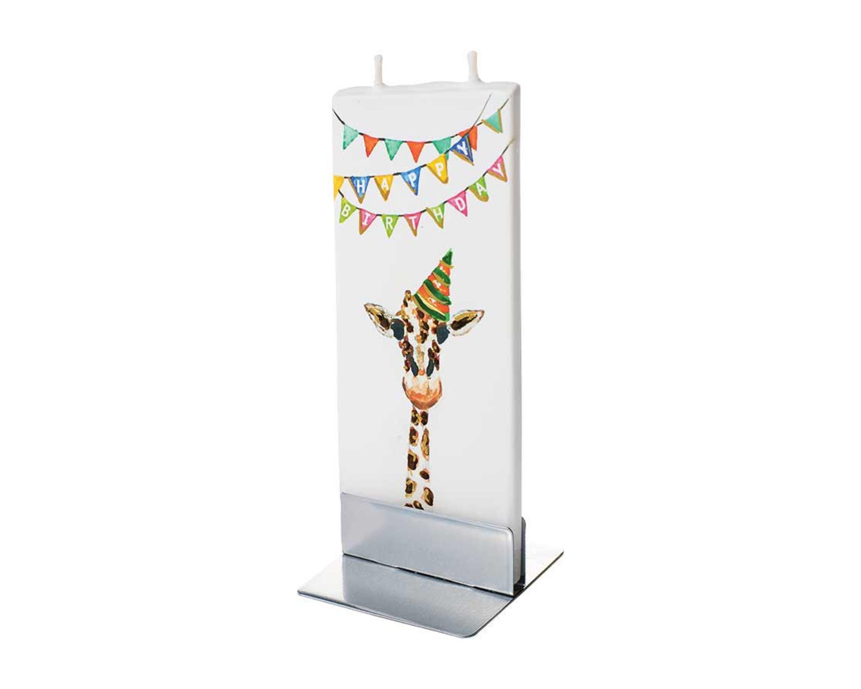 Hand Painted Flat Candle Party Giraffe Small Unique Gift | Etsy