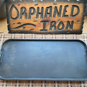Rare! Wapak #8 Block Logo Long Griddle With Erie Ghost Mark - Etsy