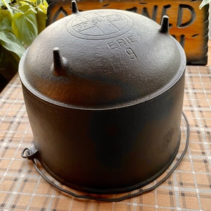 Rare Griswold Slant Erie Logo 9 Bean Pot Cast Iron Kettle - Etsy