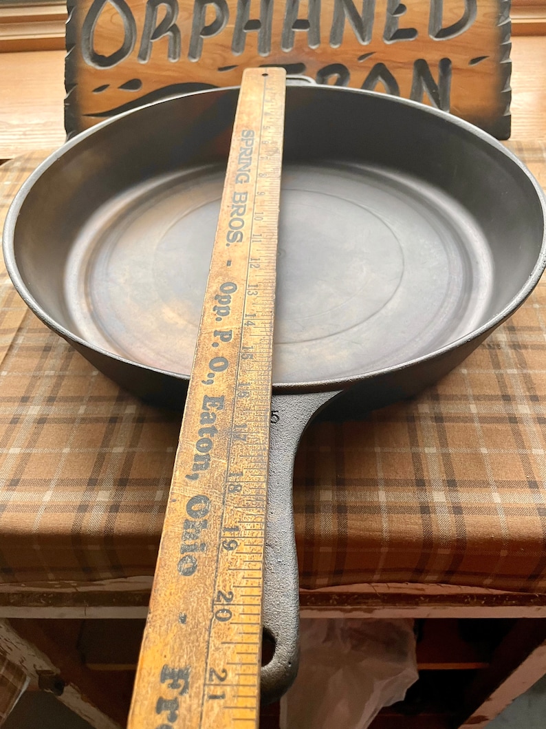 Rare! AB&I #15 Cast Iron Milled Bottom Skillet - Etsy