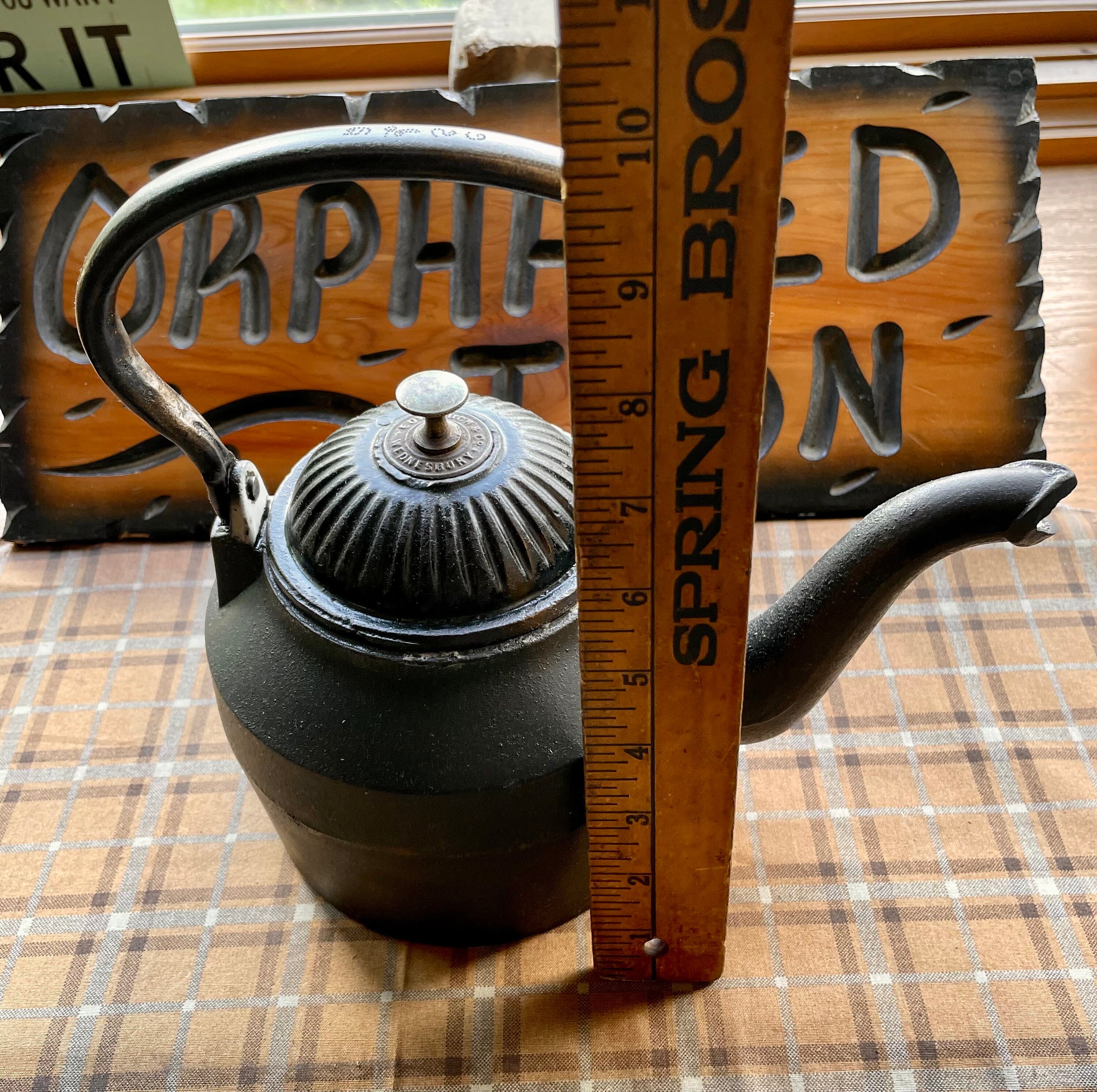 Rare! E. Pugh Cast Iron English Tea Kettle - Etsy