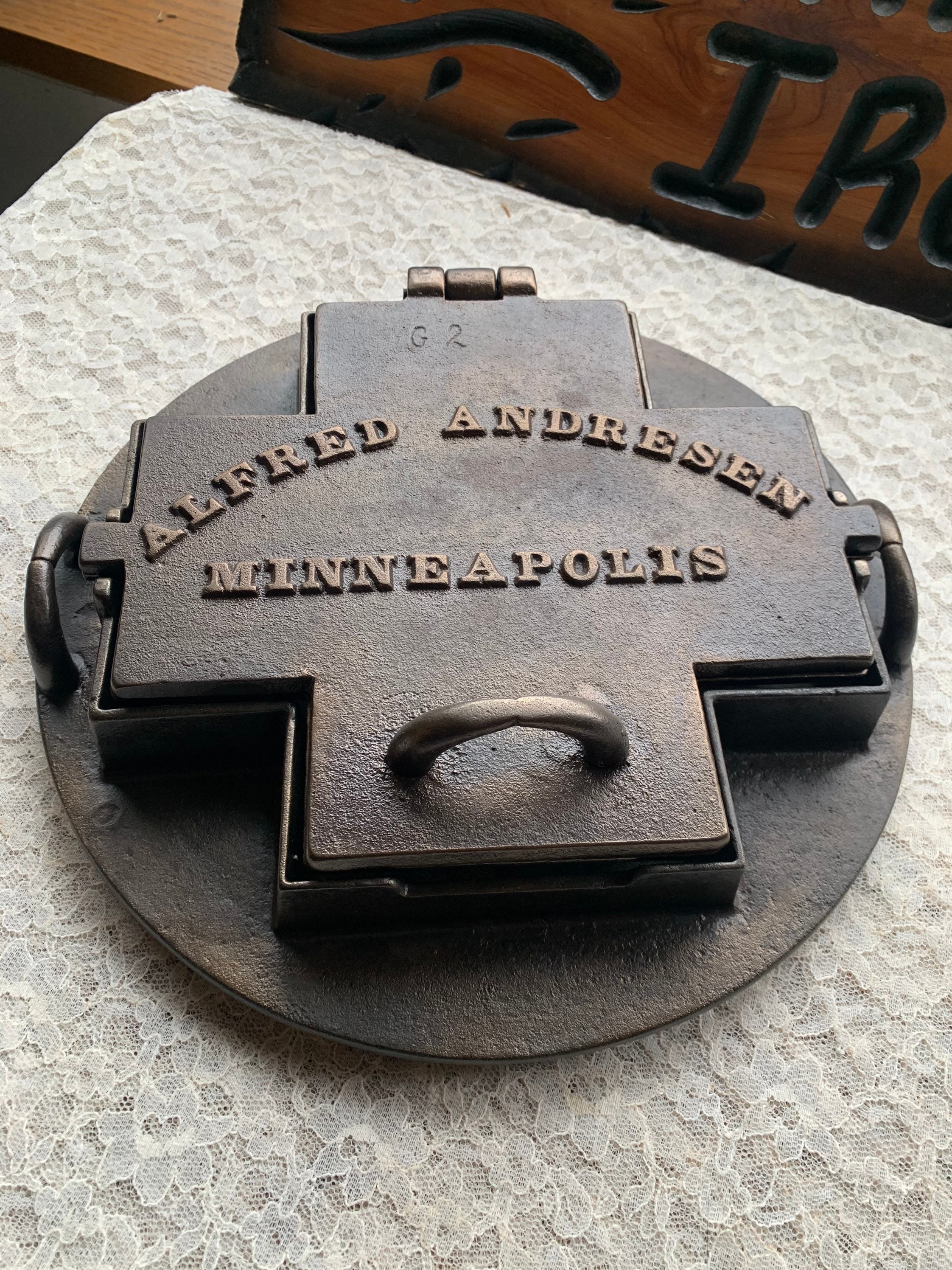 RARE Alfred Andersen Goro Wafer/pizelle Iron - Etsy