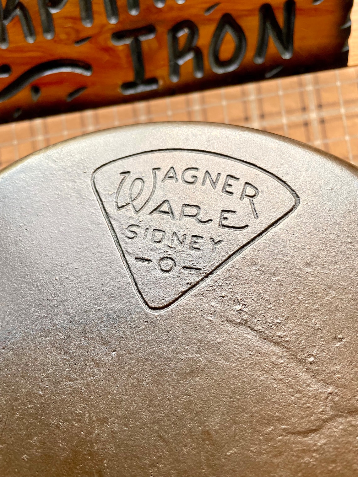 RARE! Wagner Ware #11 Pie Logo Cast Iron Skillet - Etsy