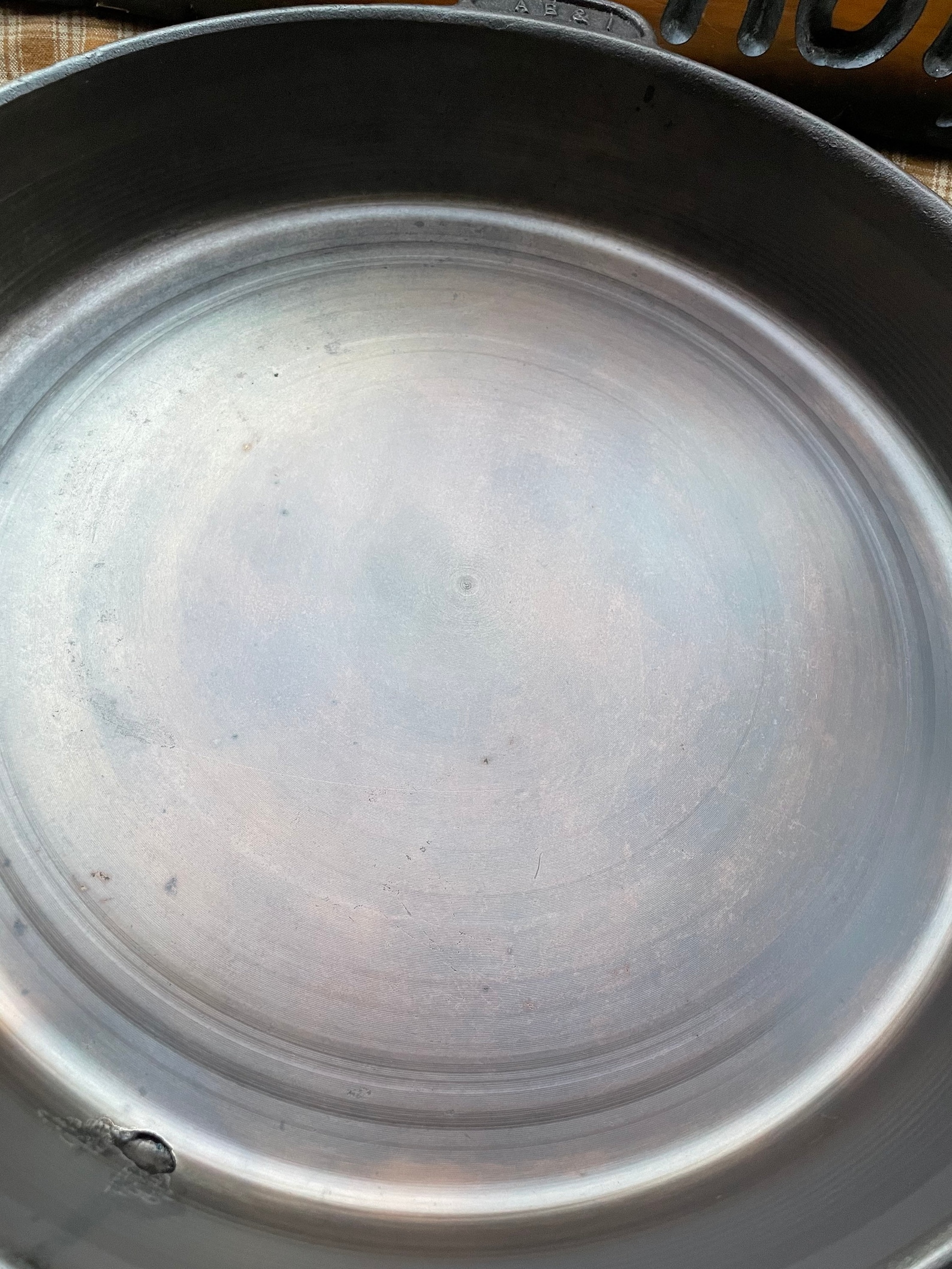 Rare! AB&I #15 Cast Iron Milled Bottom Skillet - Etsy