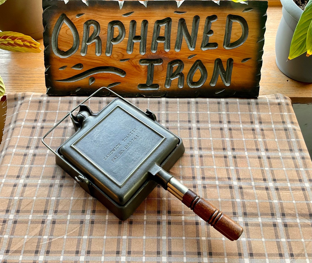 Rare! Wagner Ware Cast Iron Sandwich Toaster - Etsy