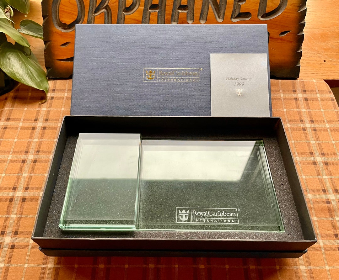 1999 Royal Caribbean Crystal Glass Picture Frame - Etsy