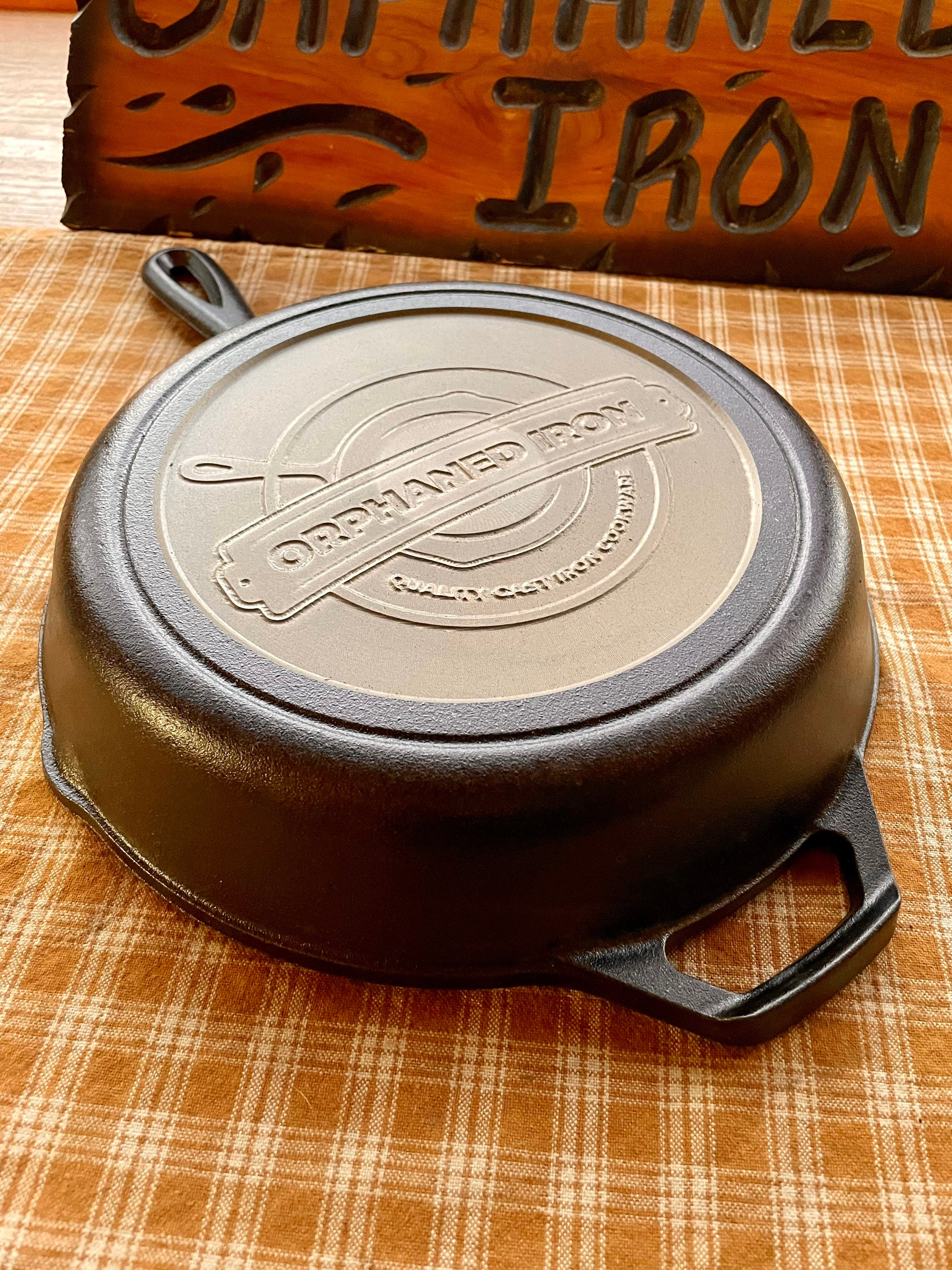 LIMITED EDITION! Orphaned Iron Logo #8 Lodge Cast Iron Skillet - Etsy