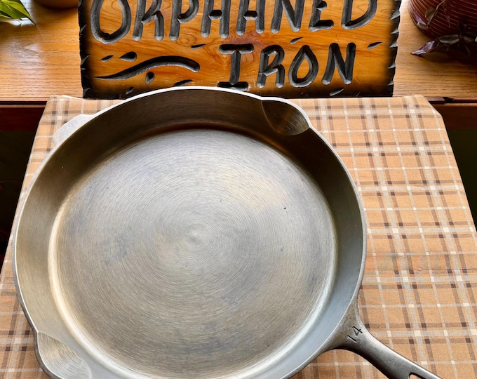 Rare! Unmarked Wagner #14 Cast Iron Skillet - Etsy
