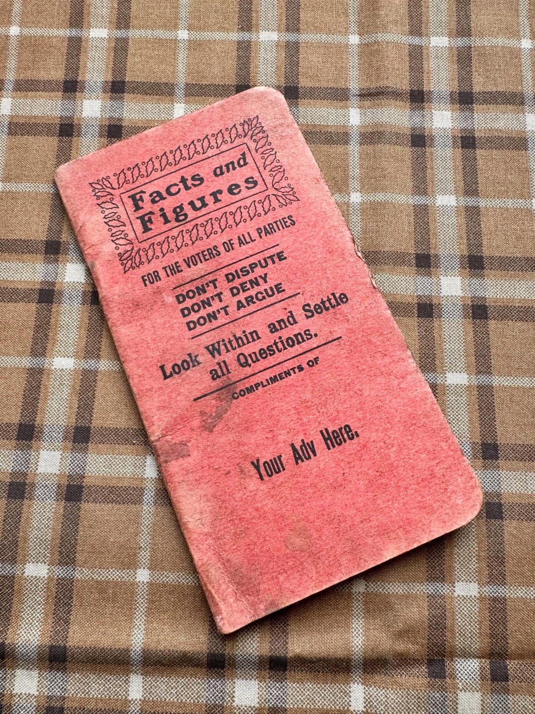 1904 Fact and Figures Advertising American History Booklet Pamphlet - Etsy