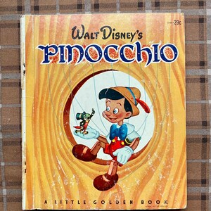 Vintage Walt Disneys Pinocchio Childrens Little Golden Book - Etsy