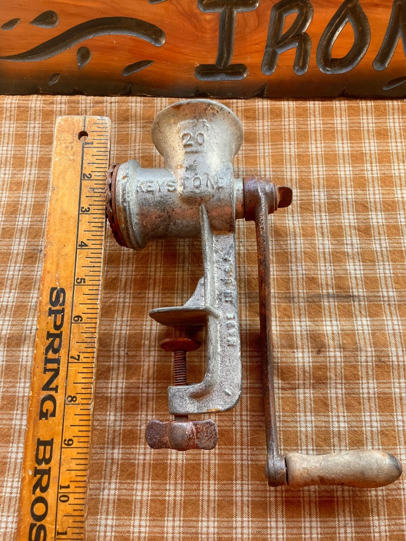 Keystone Cast Iron Food Chopper Meat Grinder - Etsy