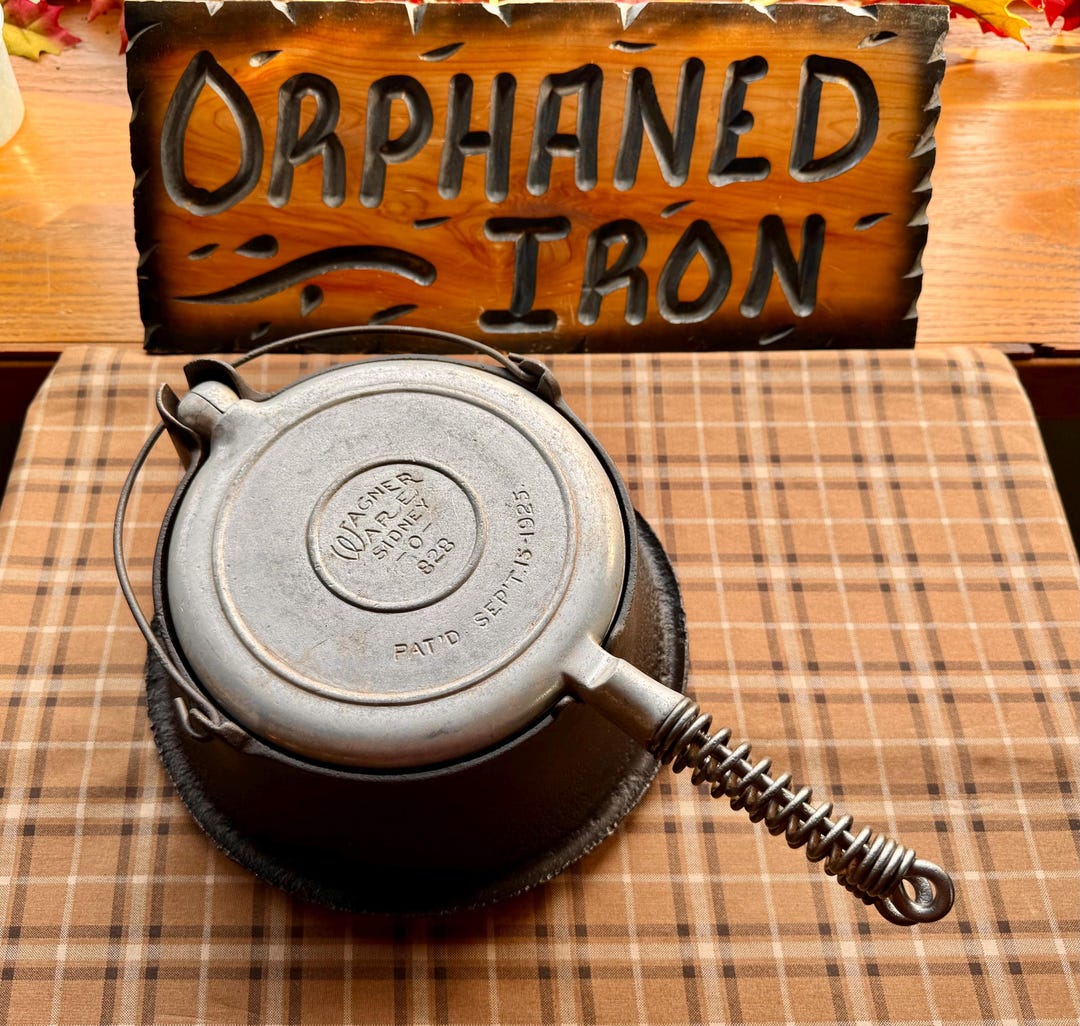 Wagner #8 Stylized Logo High Base Waffle Iron - Etsy