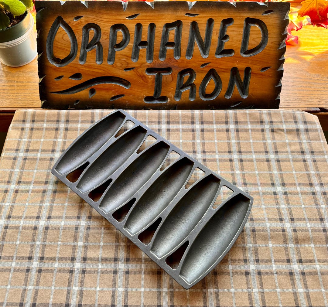 Rare! Wagner Ware Vienna Roll Cast Iron Baking Pan - Etsy