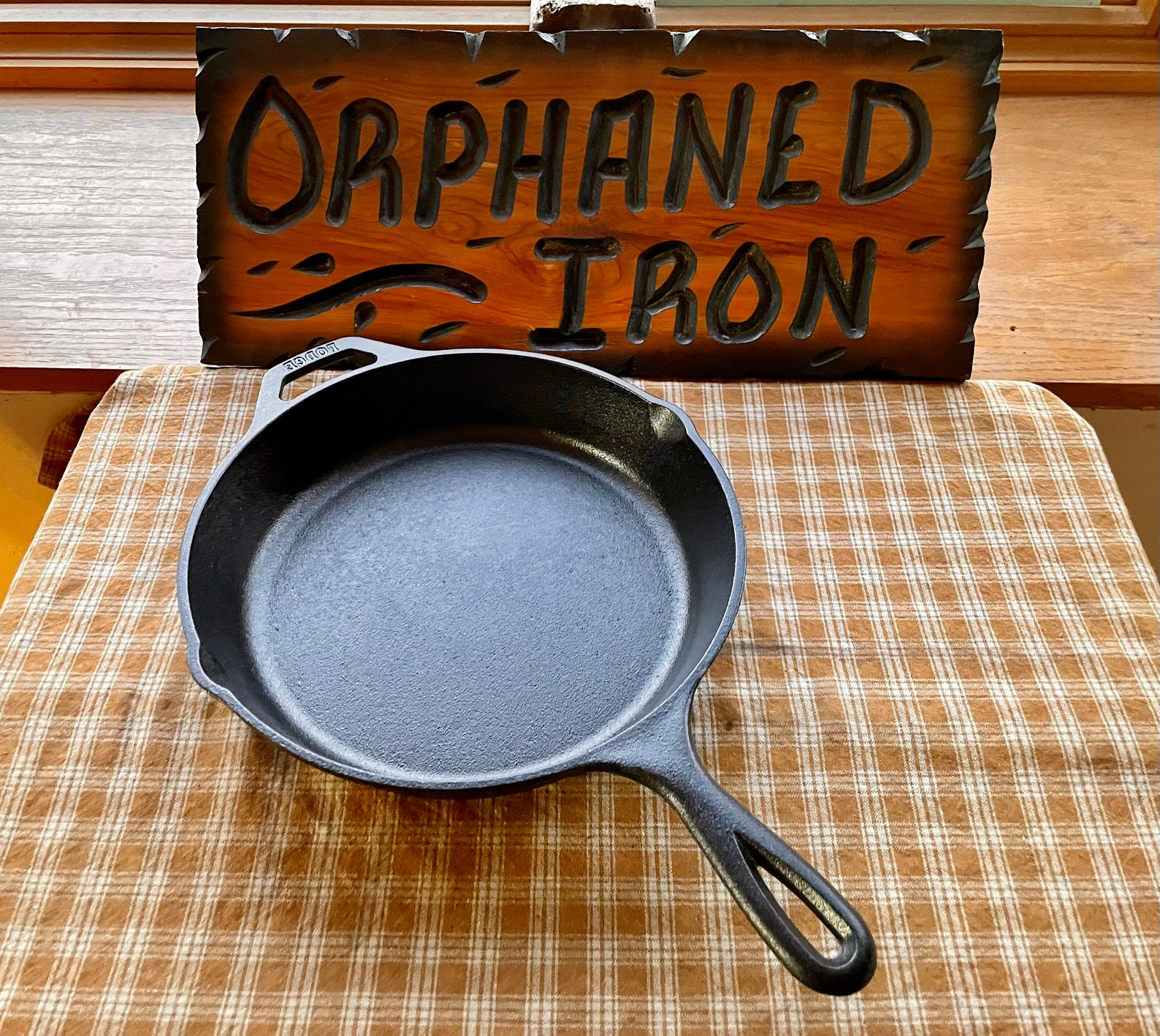 LIMITED EDITION! Orphaned Iron Logo #8 Lodge Cast Iron Skillet - Etsy