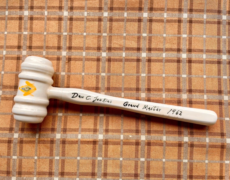 1961-1962 Grand Master Freemason of Ohio Masonic Ceramic Gavel - Etsy